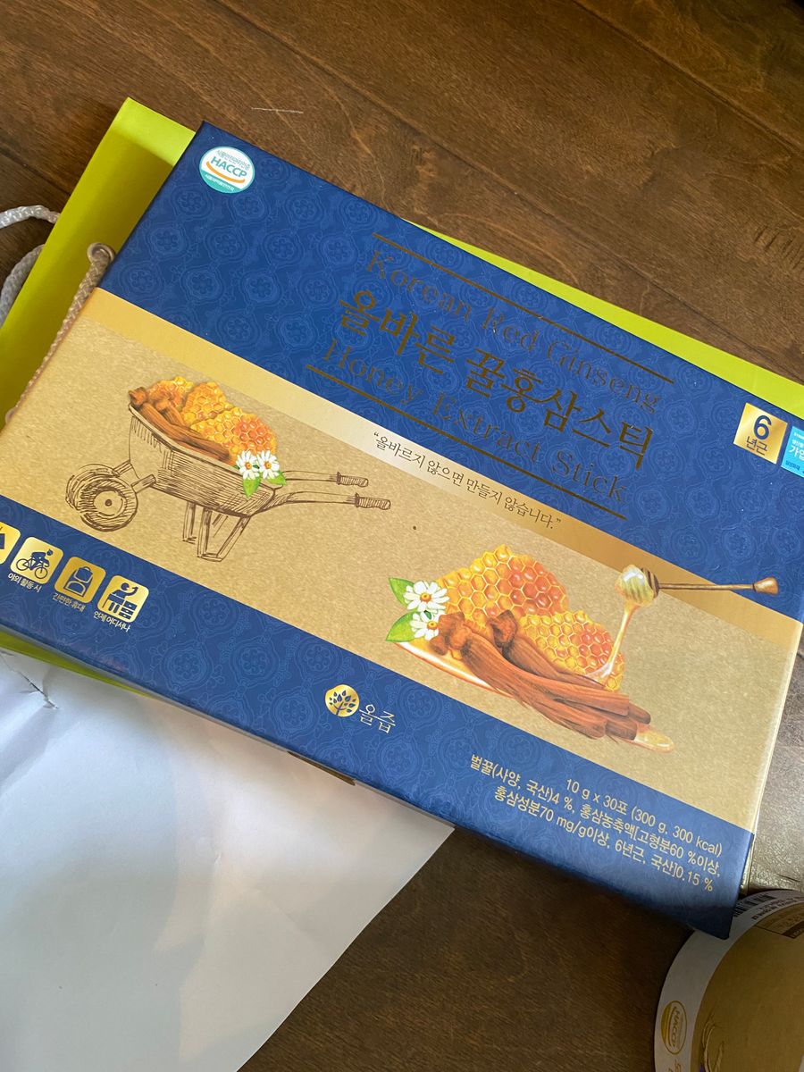 올바른 꿀홍삼스틱 1BOX(10gX30포)